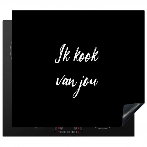 Inductiebeschermer - Quotes - Spreuken - Ik kook van jou - Liefde ...