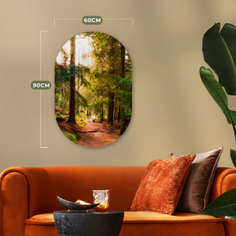 Muurovaal - Bos - Pad - Boom - Nu 40% korting!