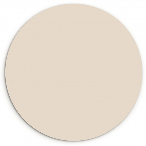 Tableau rond - Léger - Beige - Couleur - Solide - 40% de remise