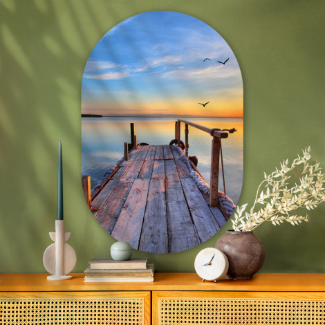 Muurovaal - Meer - Stijger - Vogels - Zonsondergang - Nu 40% korting!