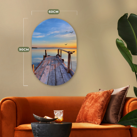 Muurovaal - Meer - Stijger - Vogels - Zonsondergang - Nu 40% korting!