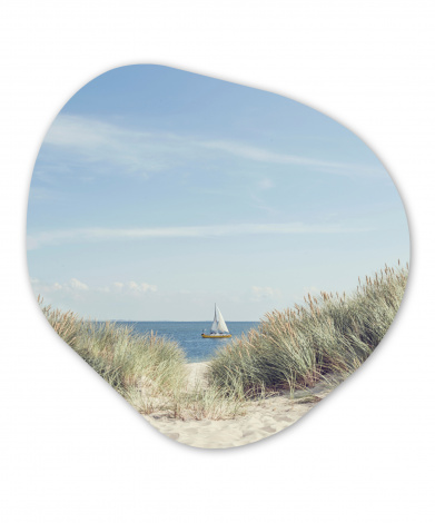 Organisch schilderij - Boot - Zee - Strand - Bestel nu!