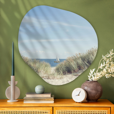 Organisches wandbild - Boot - Meer - Strand - Jetzt bestellen!