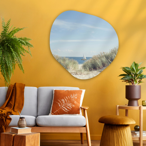 Peinture organique - Bateau - Mer - Plage- 30 % de remise