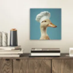 Aluminium schilderij - Eend - Koksmuts - Cute - Vogel | Fotoproducten.nl!
