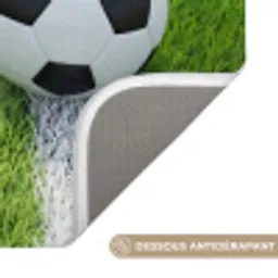 Tapis de bain - Football - Terrain en herbe - Sport - Vert | Hellodeco.fr
