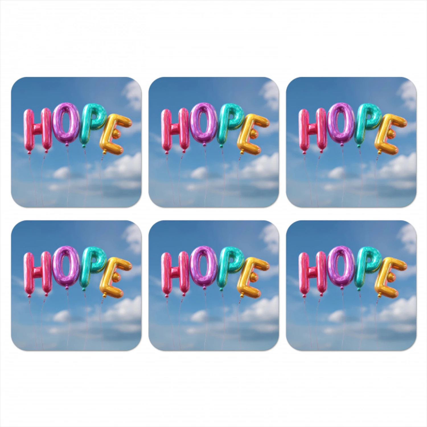 Onderzetters - Ballonen - Lucht - Hope | Fotoproducten.nl