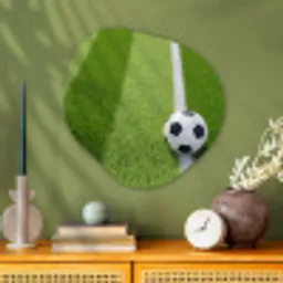 Forme organique en aluminium – Football - Terrain en herbe - Sport ...