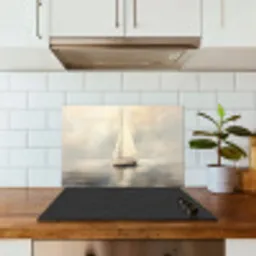 Spatscherm keuken - Zeilschip - Zee - Bewolkt - Bestel nu op ...