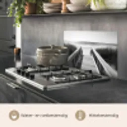 Spatscherm keuken - Loopbrug - Hout - Strand - Zee - Bestel nu op ...