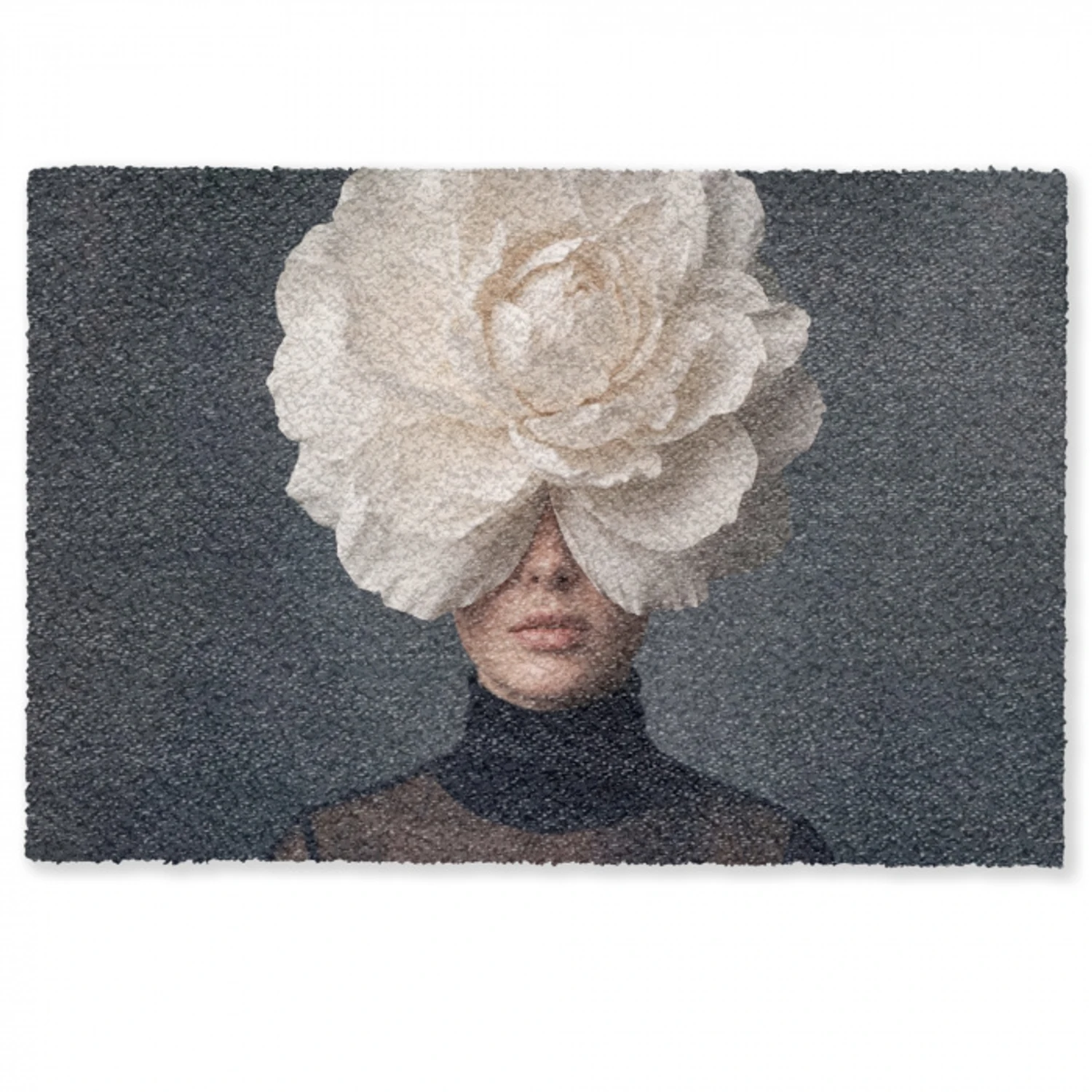 Deurmat - Portret - Mysterieus - Wit | Topdoek.nl