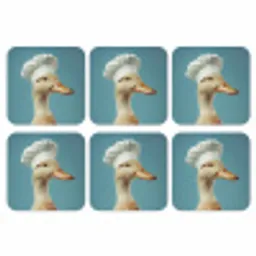 Onderzetters - Eend - Koksmuts - Cute - Vogel | Fotoproducten.nl