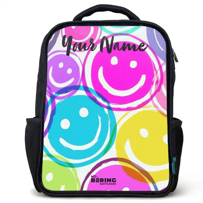Kids backpack Colorful explosion of smiles | Water-resistant | Order ...