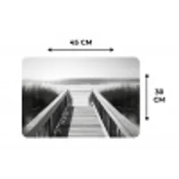 Placemat - Loopbrug - Hout - Strand - Zee - Fotocadeau.nl