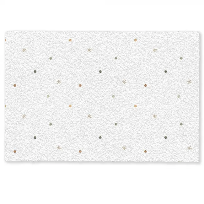 Deurmat - Patroon - Stippen - Sterren - Wit | Topdoek.nl