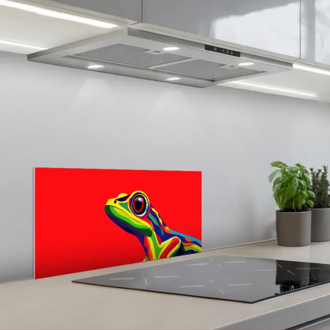 Fond de hotte - Grenouille - colorée - rayée - yeux - 30% Reduction ...