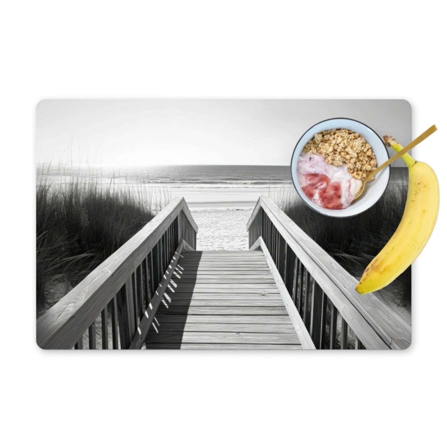 Placemat - Loopbrug - Hout - Strand - Zee - Fotocadeau.nl