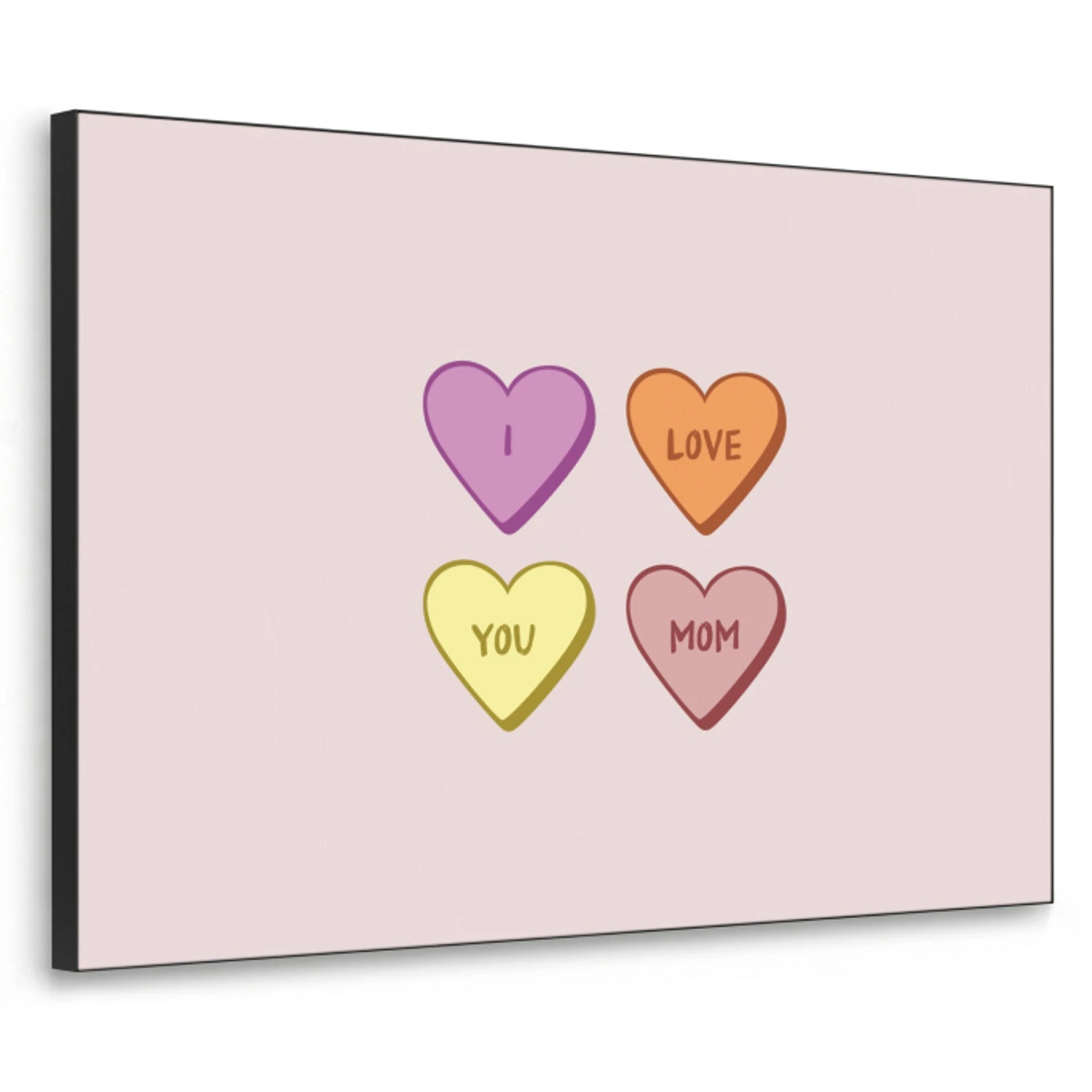 Art Frame - Coeurs - Pastel - Amour - Mère | Hellodeco.fr