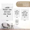 Outdoor-Poster mit Sprichwörter - Zitate - Liebe macht ein Haus zu ...