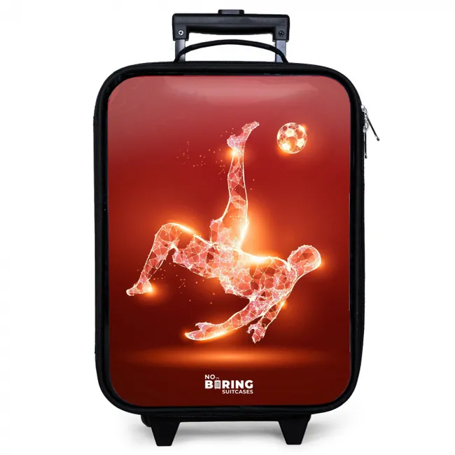 Red glowing soccer player in action Buy a Kids’ Suitcase? Order ...